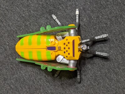 VINTAGE Tek Toys ROBO-BUGS Transformable Robot BUTTERFLY Green Yellow ...