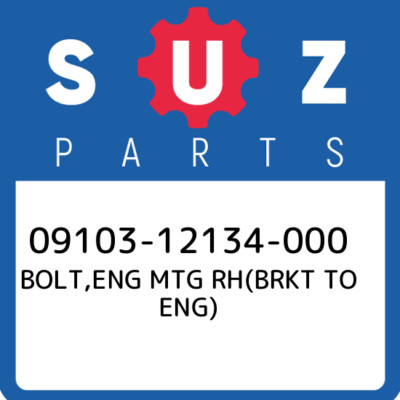 09103-12134-000 Suzuki Bolt,eng mtg rh(brkt to eng) 0910312134000, New ...