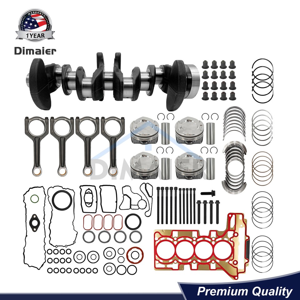 BMW N20 2.0L Engine Overhaul Rebuild Kit | Crankshaft Conrods Piston ...