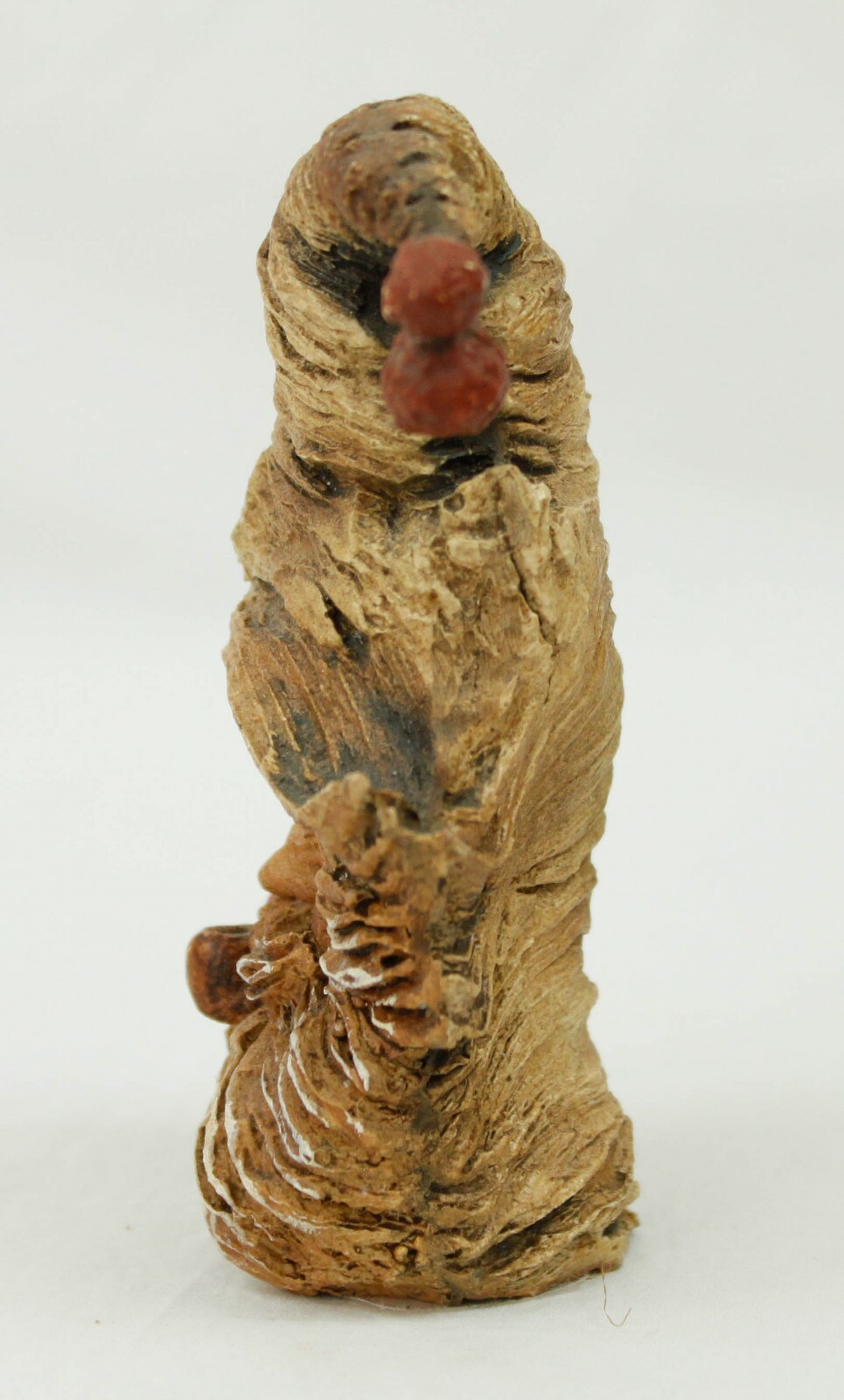 YULE #1110 Composite Whimsical Santa Head With Pipe Figurine Christmas ...