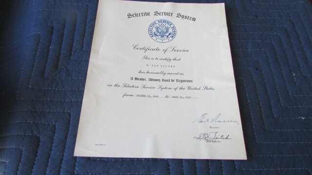 Selective Service System Letter W | eBay