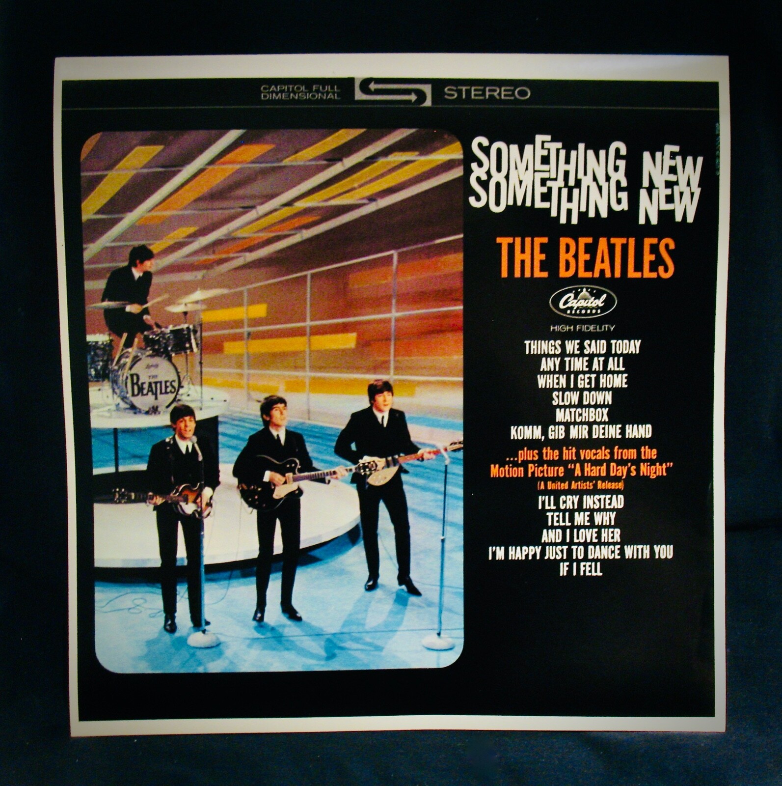 THE BEATLES~Mega Rare SOMETHING NEW Unused Album Cover Slick From 1964 ...