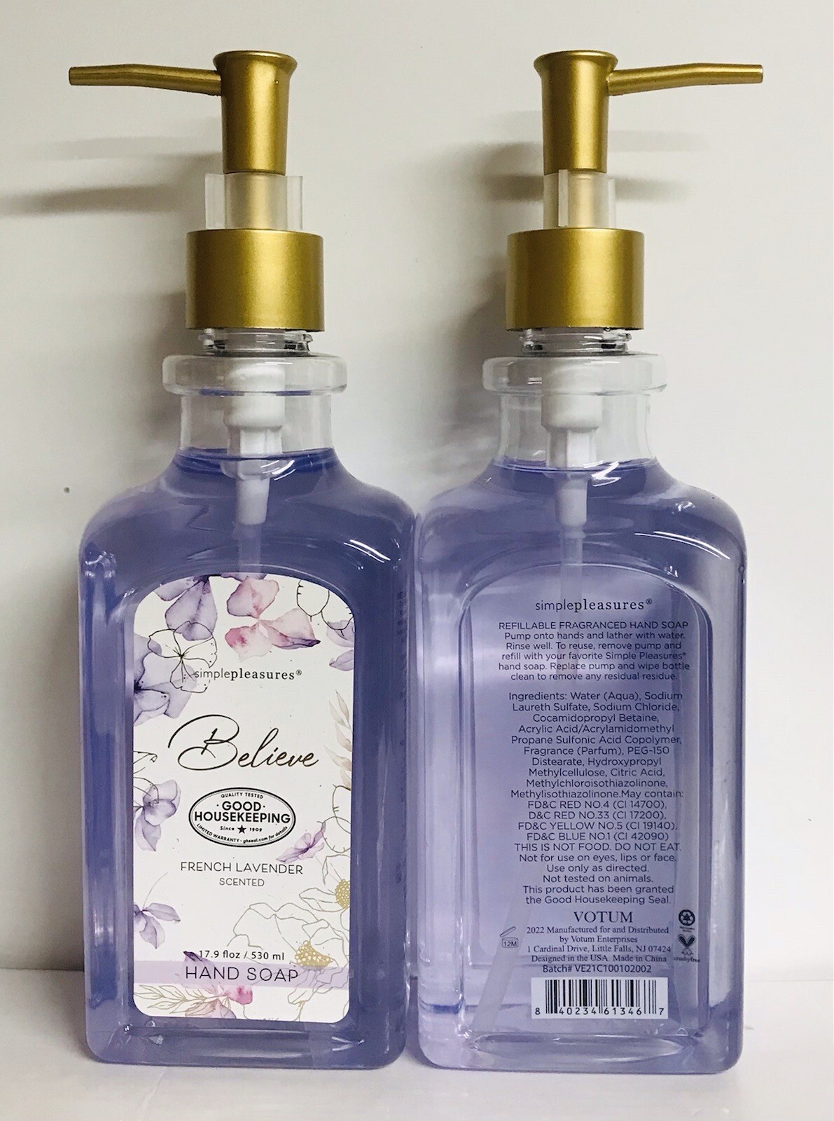 2-Pack Simple Pleasures ~ French Lavender Hand Soap 17.9 fl oz Each | eBay