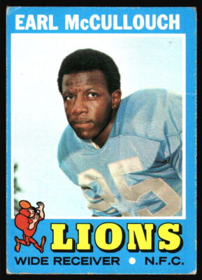 1971 Topps Earl McCullouch #127 Detroit Lions | eBay
