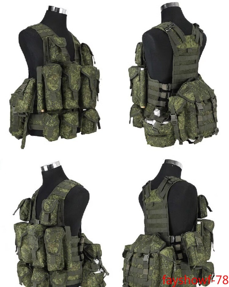 Russian Tactical Vest 6sh117 Molle Bags Emr Combat Equipment Replica ...