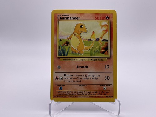 Pokémon TCG Charmander Base Set 46/102 Regular 1st Edition Common | eBay