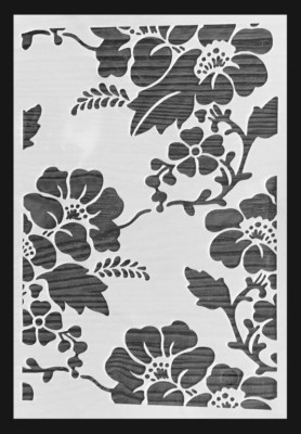 7"x10" Clear Plastic Stencil - Flower (RO352) | eBay
