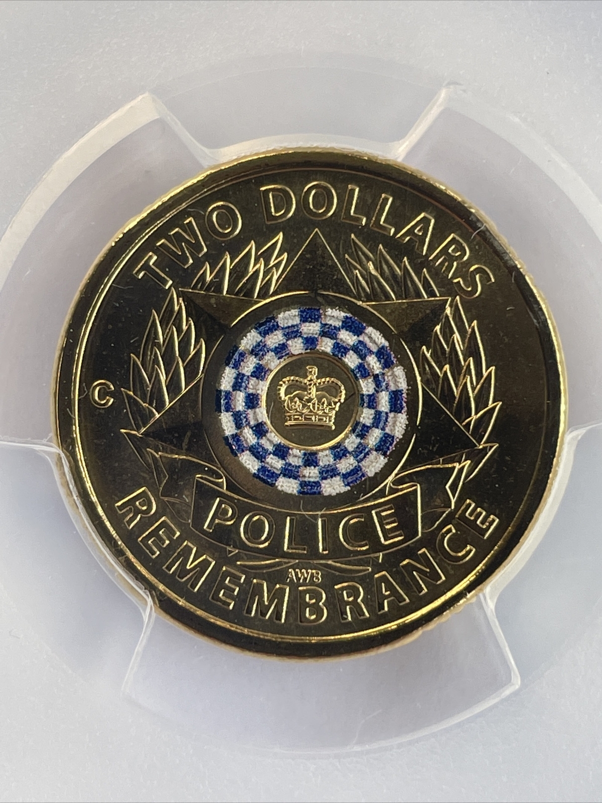 2019 Australia $2 Coin Police Remembrance Day "C " Mark 👮PCGS MS67 👮 ...