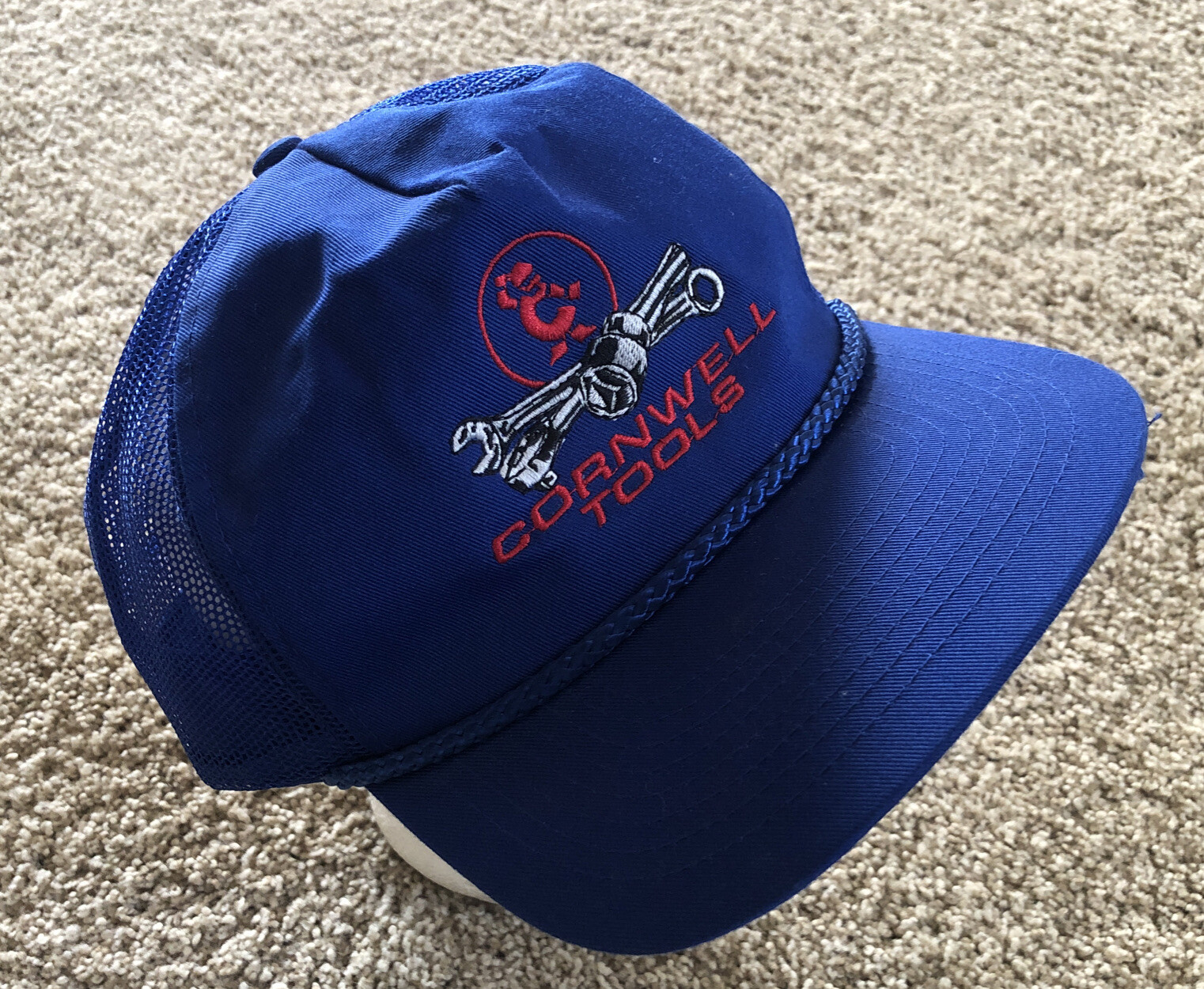 CORNWELL TOOLS Embroidered Logo Hat SnapBack Dad Cap Blue Mesh Cap by ...