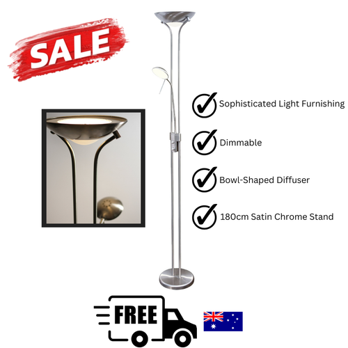 Buckley Dimmable LED Mother & Child Floor Lamp Modern Standing Bedroom ...