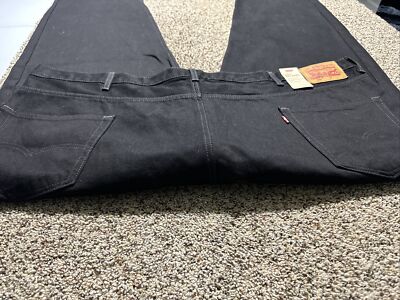 NWT LEVI'S 550 RELAXED TAPERED BLACK NEW DESIGNER MEN'S JEANS SIZE ...
