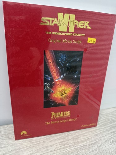 NEW SEALED Star Trek VI The Undiscovered Country Original Movie Script ...