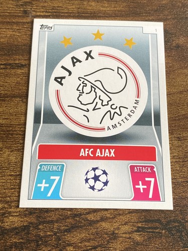 2021-22 Topps Match Attax #1 UCL & Europa AFC Ajax Team Badge Crest ...