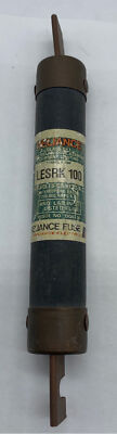 Reliance Electric LESRK 100 Time Delay Fuse, 100Amp 600VAC, Class RK1 ...