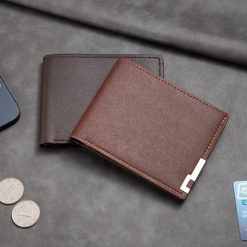 Men Inserts Foldable Wallets Picture Coin Slim Purses Business Money ...
