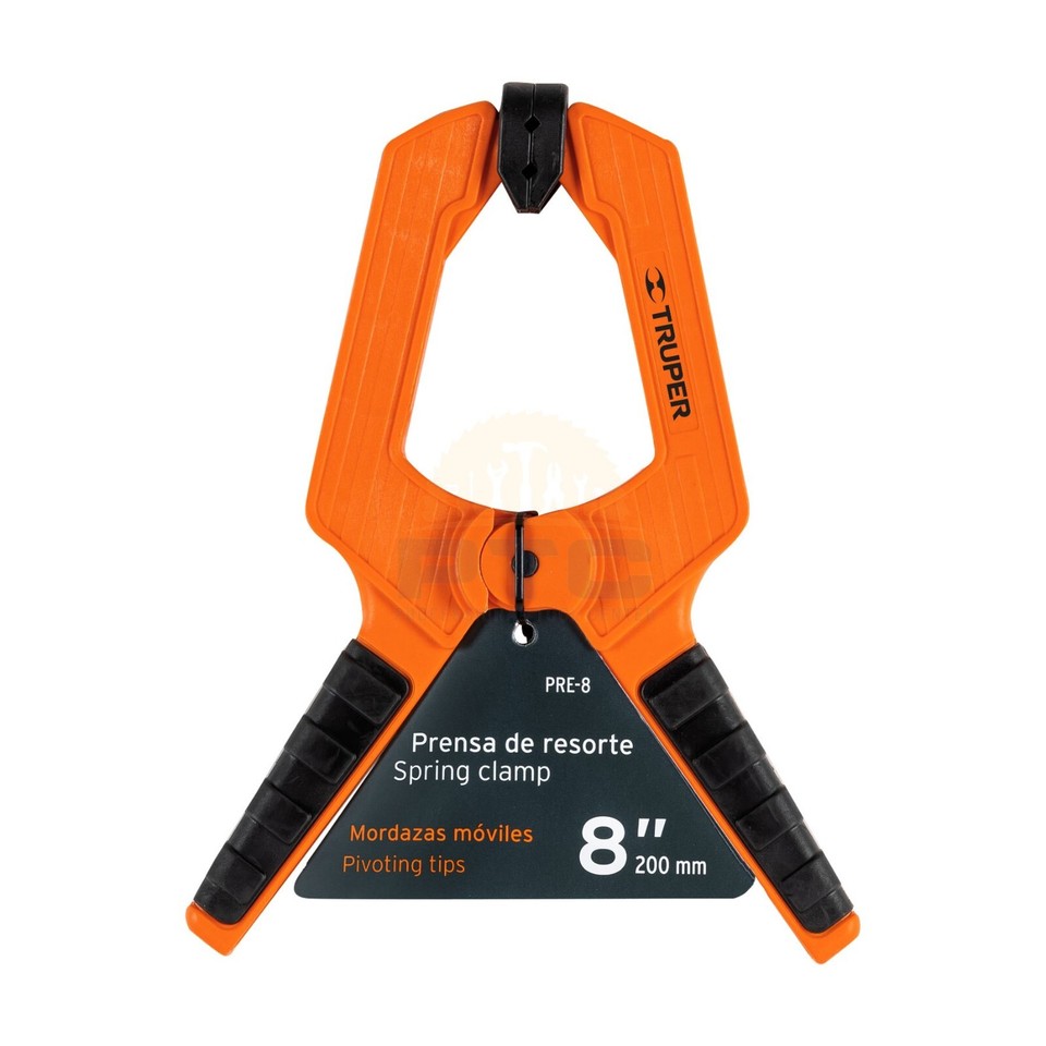 Truper PRE-8 8" spring vise, nylon body with TPR handle | eBay