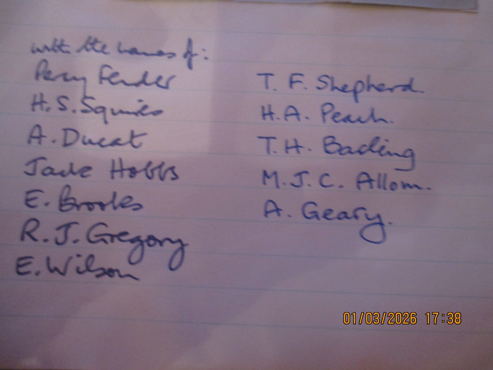 Surrey County Cricket 1935-1936 Signed including Percy Fender, Jack ...