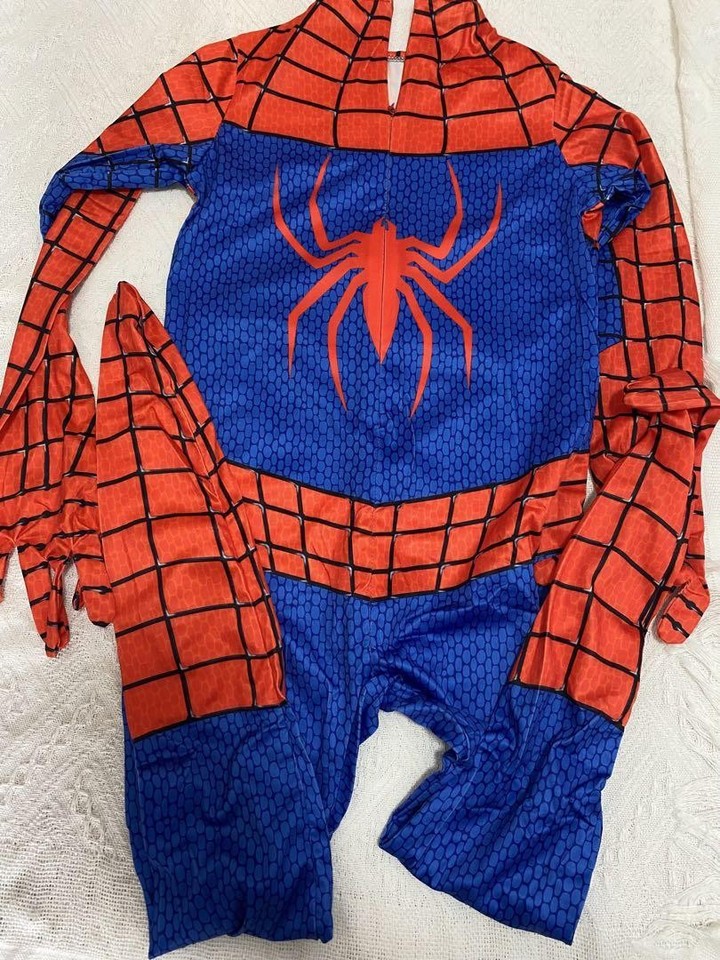 SpiderMan Kids Cosplay Costume 130cm Toddler Boys Halloween Full Body ...