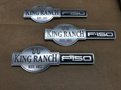 2005-2008 Ford F150 King Ranch Tailgate Fender Badges Emblem 3 pc Set ...
