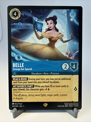 Disney Lorcana Belle Strange But Special NM Legendary 142/204 Non-Foil ...