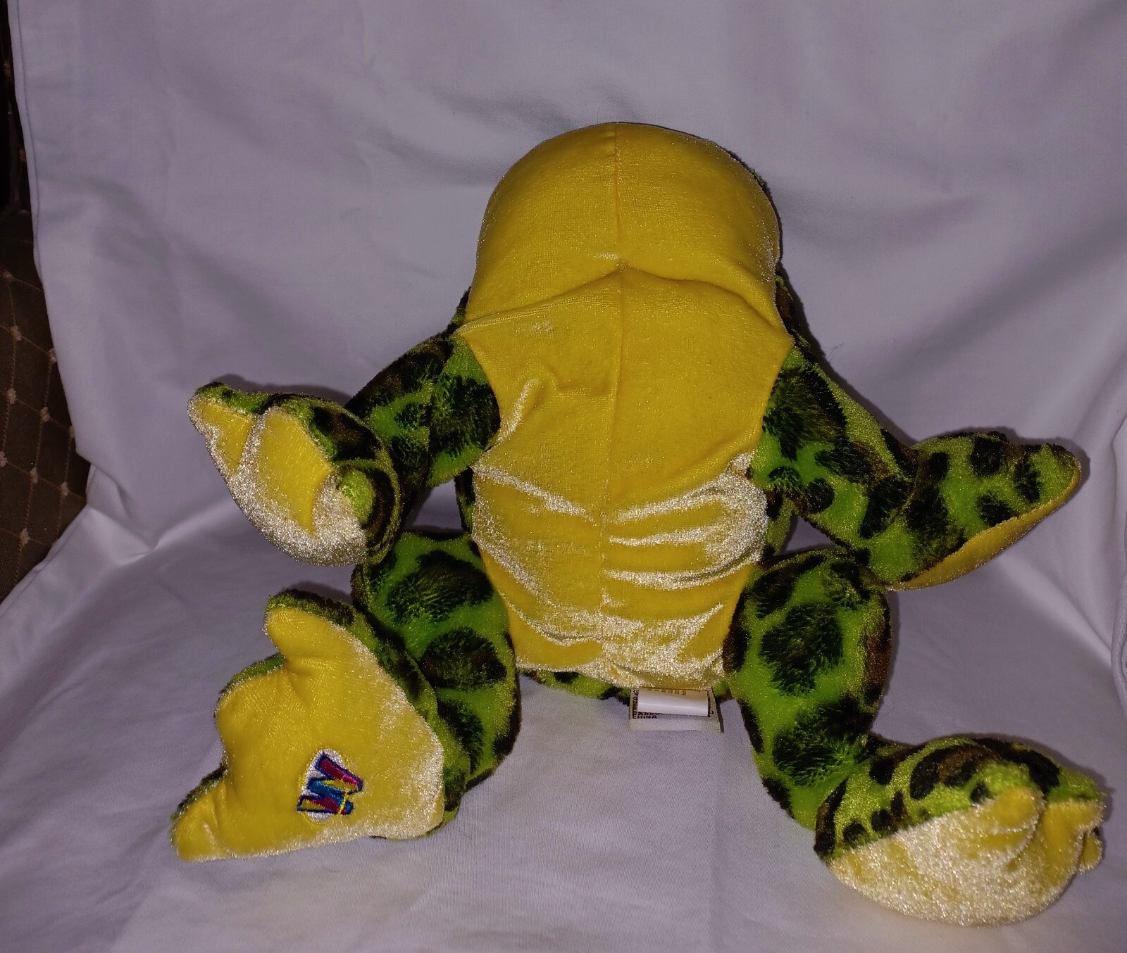 Ganz Webkinz Bull Frog Plush Green Spotted Sitting Stuffed Animal Soft ...