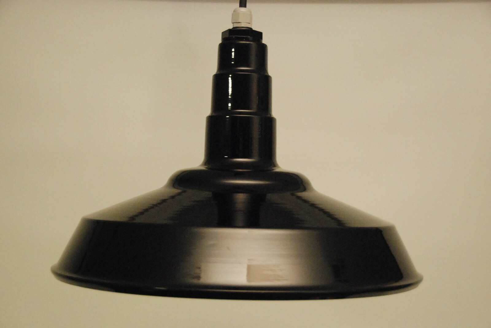 BARN RLM Dome 18" Industrial Lighting Fixture BLACK WITH SOCKET 1/2 ...