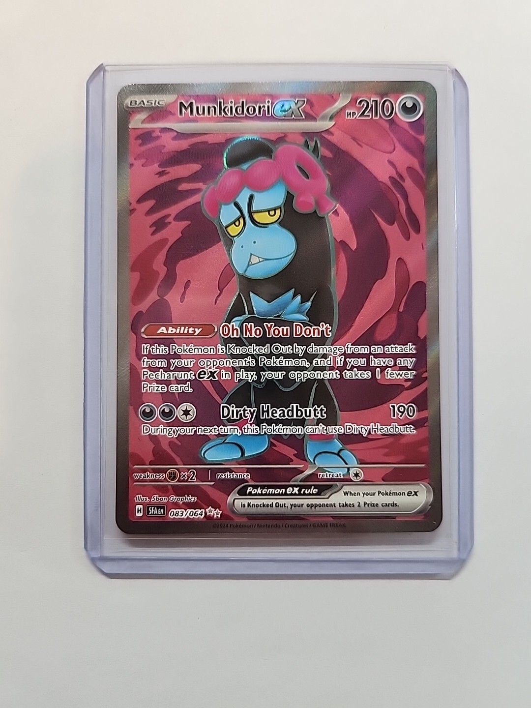 Pokemon - Munkidori ex 083/064 - Shrouded Fable Full Art English + Top ...