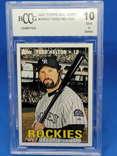 2007 TOPPS WAL-MART #WM23 TODD HELTON COLORADO ROCKIES BCCG 10 MINT | eBay