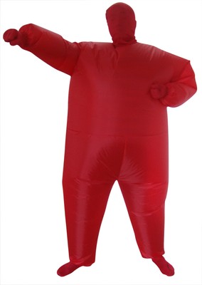Red Alert Inflatable Costume Fancy Dress Suit Fan Operated Salvatore ...