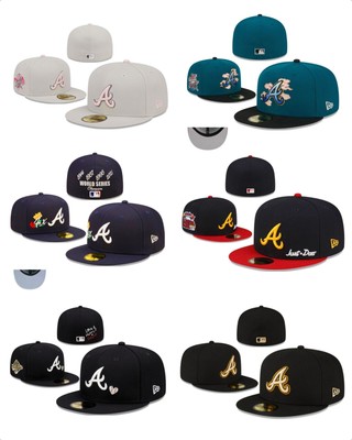 2025 New Fitted Atlanta Braves Closed Flat Snapbacks Hats | eBay