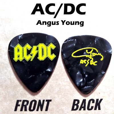 AC/DC Angus Young Classic Rock novelty signature guitar pick (BG-A5) | eBay
