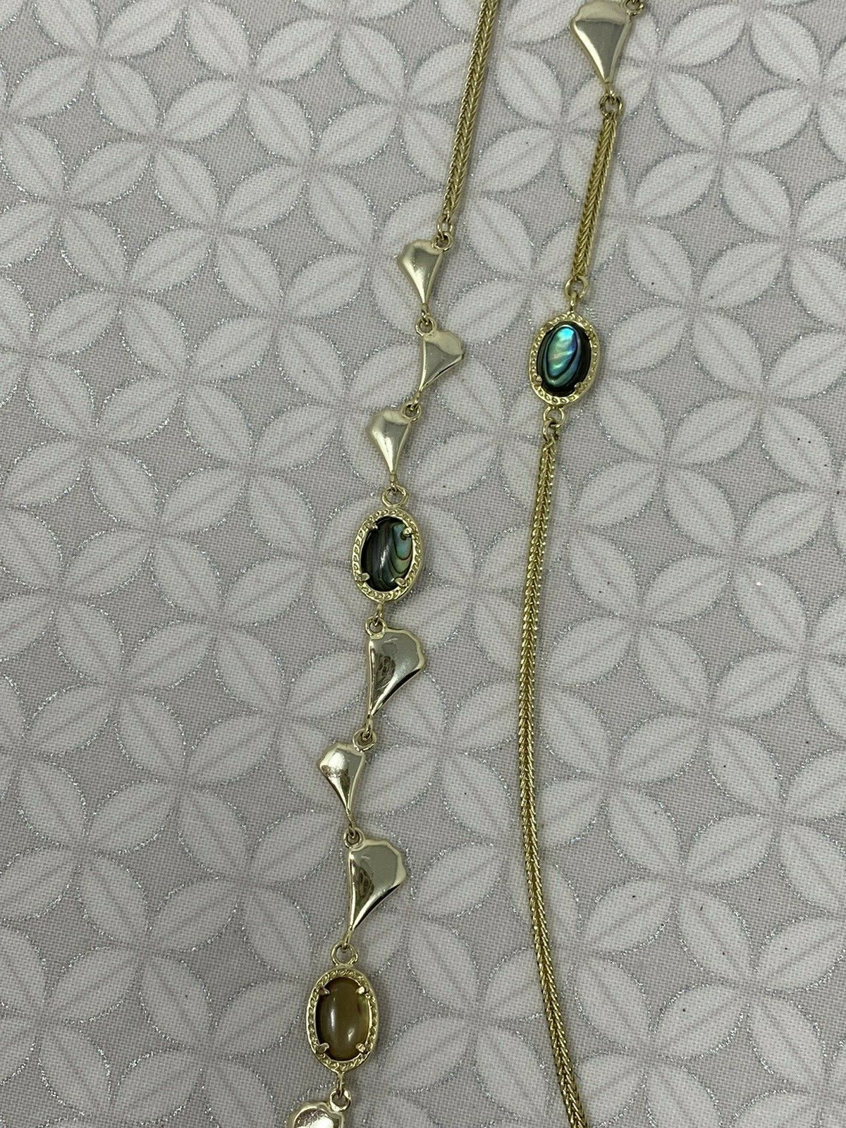 Kendra Scott Abalone Shell Adrienne multi Layer Gold … - Gem