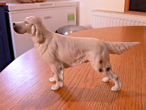 A LOVELY BESWICK 973 " CHAMPION BAYLDONE BARONET" ENGLISH SETTER FIGURE ...
