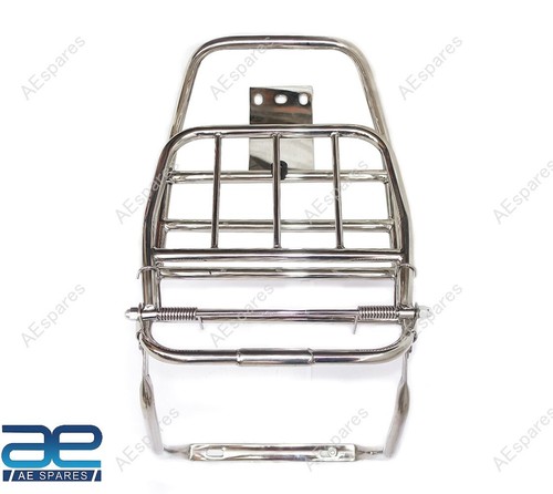 For Vespa Rear Rack Carrier Chrome Plated PX LML Star Speedy Stella ...