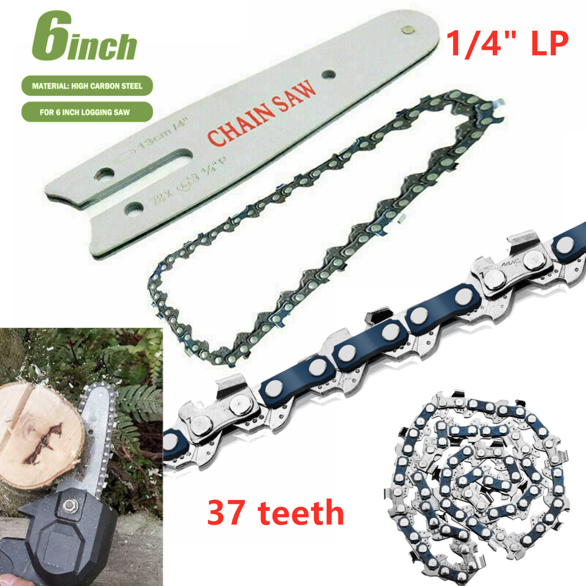 6 Inch Chainsaw Chain Replacement Chainsaw Guide For Mini Electric ...