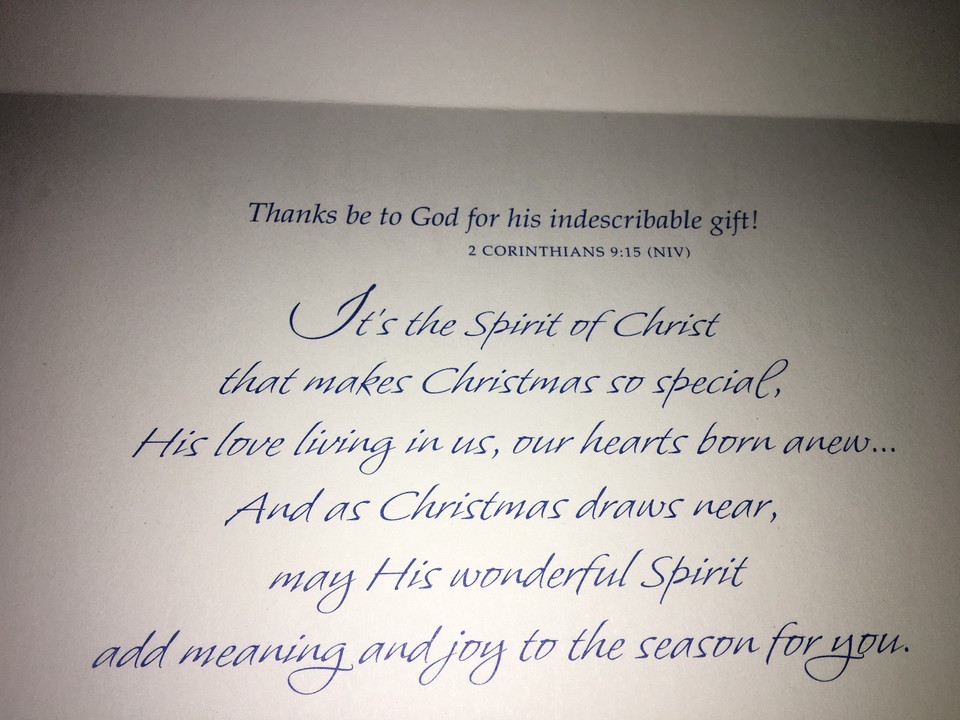 7 HALLMARK CHRISTMAS CARDS & Envelopes VINTAGE BOXED SET Religious ...