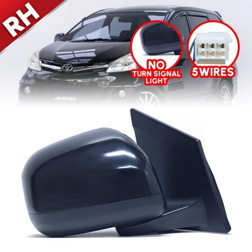 RIGHT Side Wing Mirror Electric 5 Wires Black For Toyota Avanza F650 ...