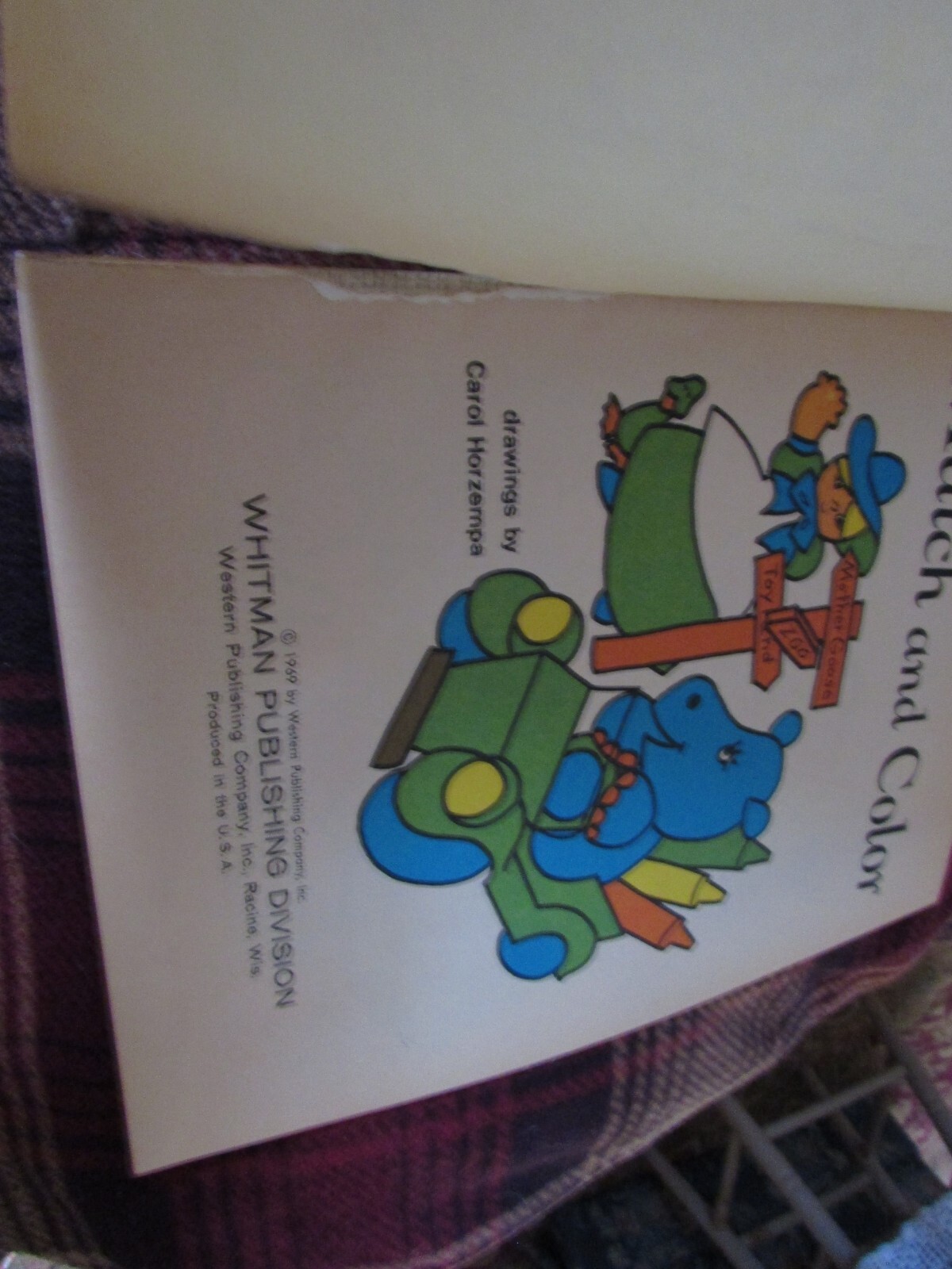 3 Unused MATCH and COLOR books 1969 1970 Home Educational Skill books ...
