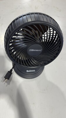Black Holmes 9-Inch Fan Blizzard Oscillating Table Fan Black HAOF87 ...
