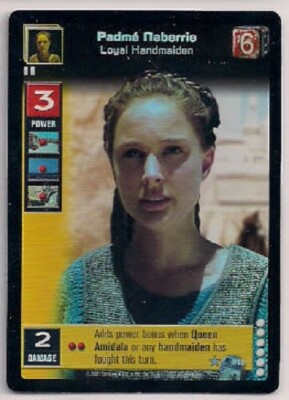 Young Jedi CCG Reflections Foil P10 PADME NABERRIA LOYAL HANDMAIDEN NM ...