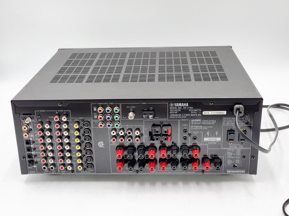 Yamaha RX-V750 7.1-Channel Digital Home Theater Receiver | eBay