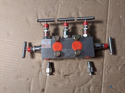 MANIFOLDS 5 WAY OLIVER VALVE, Y53L825/MTG/NA 6000 PSI 316 SS # FACTORY ...