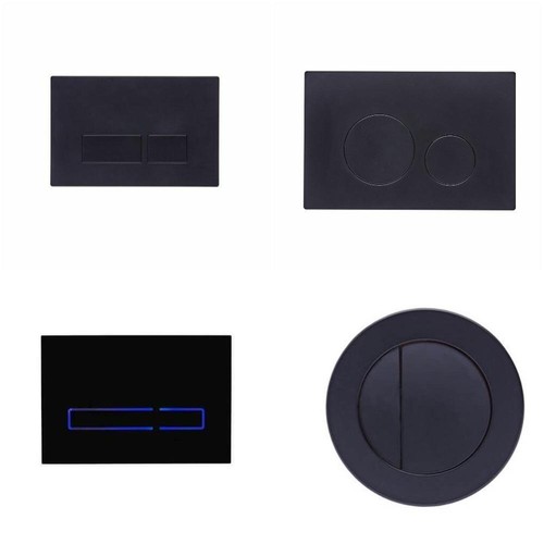 BLACK Replacement Dual Flush Push Button for Pneumatic only Concealed ...