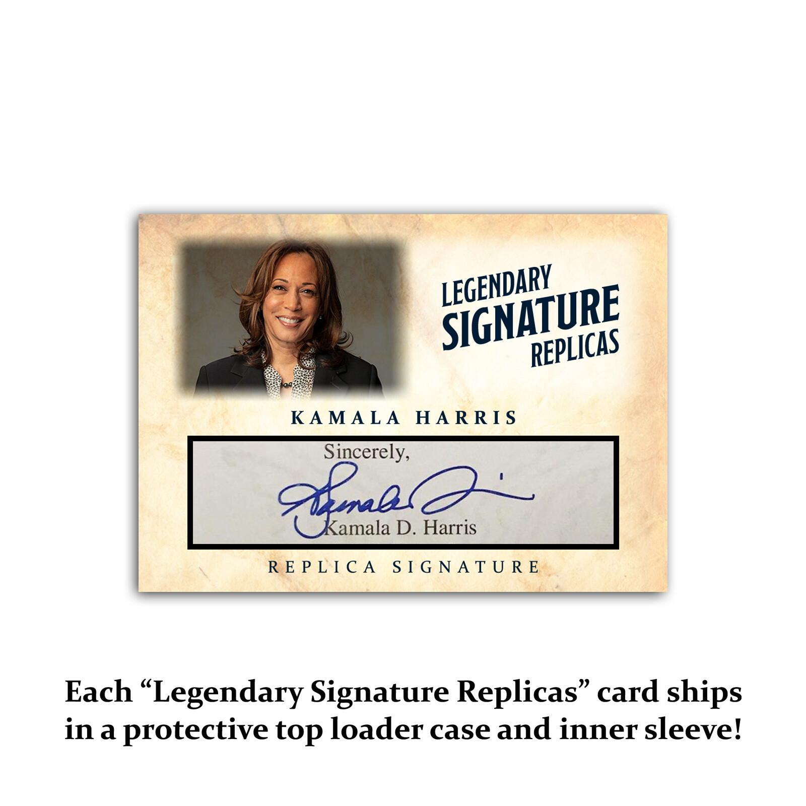 Kamala Harris Vice President Autograph Replica Historic ACEO Signature ...