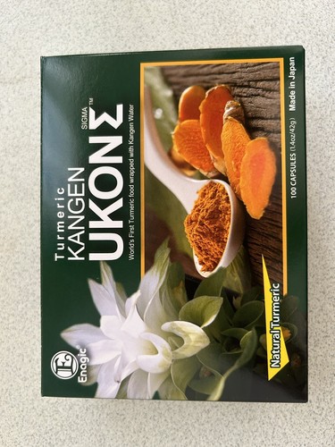 8 X 100% Natural Turmeric Okinawa Enagic Kangen Ukon Sigma 100 capsules ...