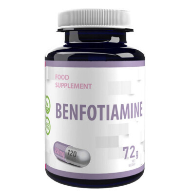 Benfotiamine 250mg 120 Vegetarian Capsules Healthy Blood Glucose Levels ...