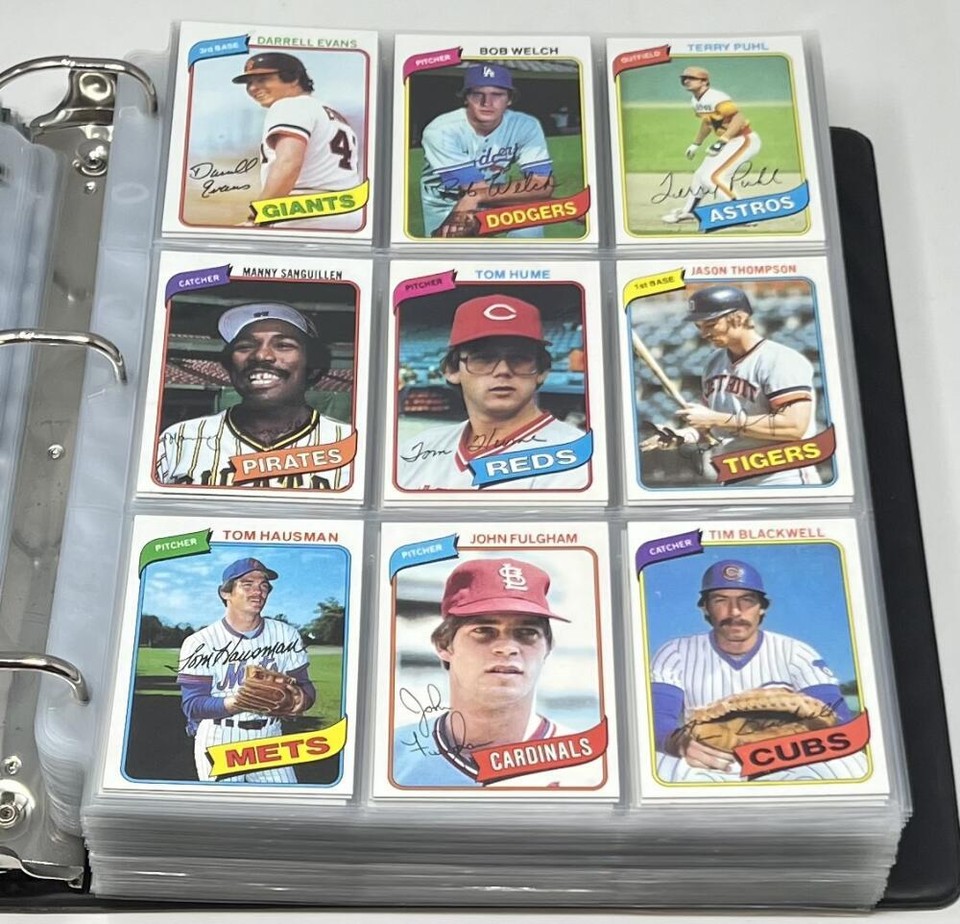 1980 Topps Baseball Complete Binder Set 1-726 Rickey Henderson | eBay