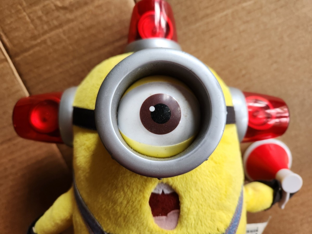 Despicable Me 2 Talking Plush Fireman Minion Toy Despicable Me Bee Do