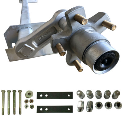 Triton 02360-G 2200 Lb Galvanized Snowmobile Trailer Torsion Axle w ...