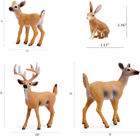 10Pcs Forest Animals Figures, Woodland Creatures Figurines, Miniature ...